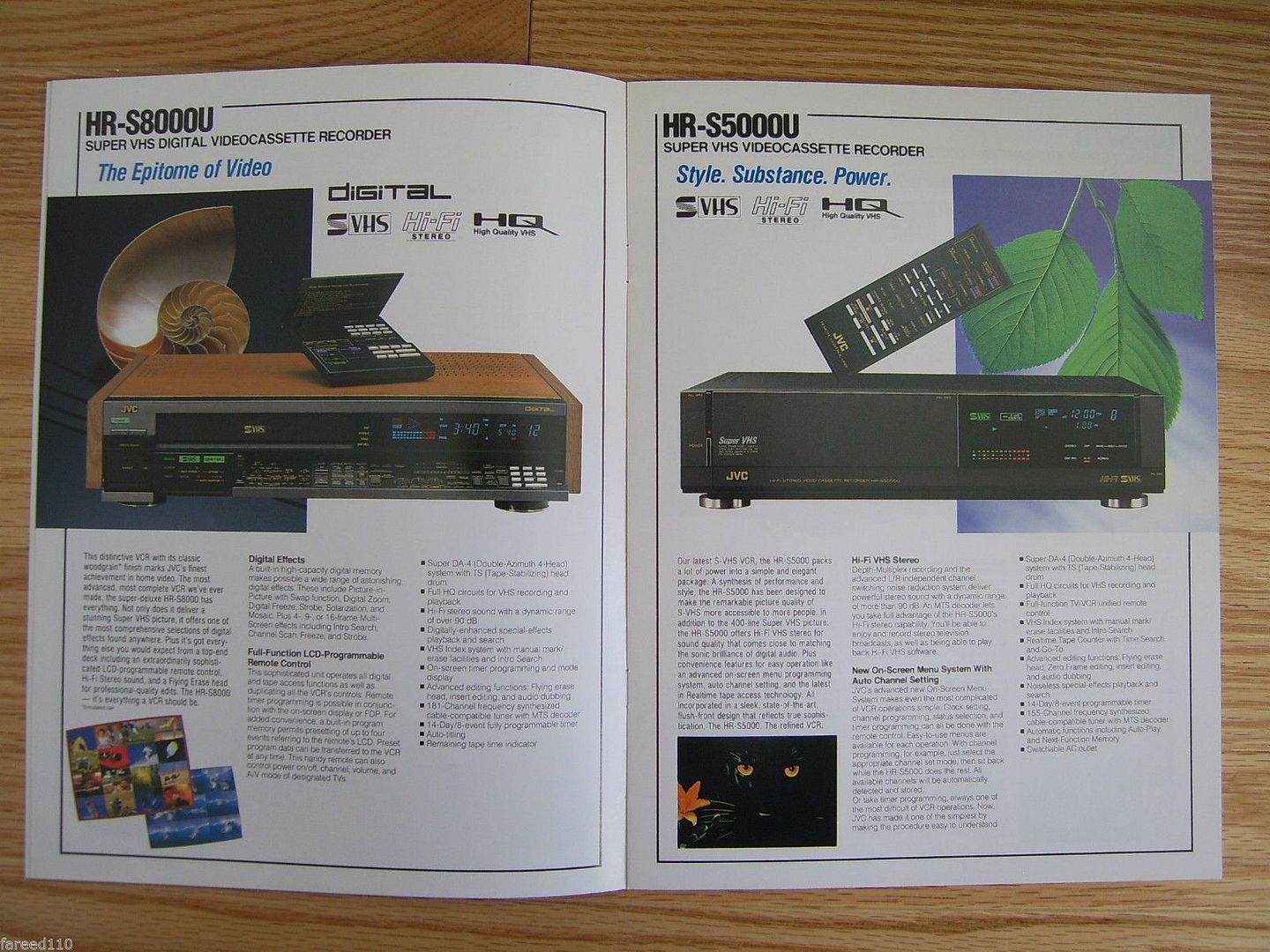 Jvc hr-s8000u s-vhs vcr (1988) | AVS Forum